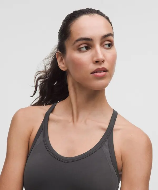 Lululemon Get Low Cross-back Training Tank Top - Black/graphite Grey