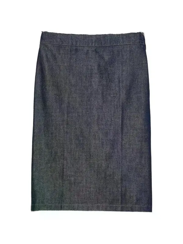 Prada Denim Pencil Mini Skirt