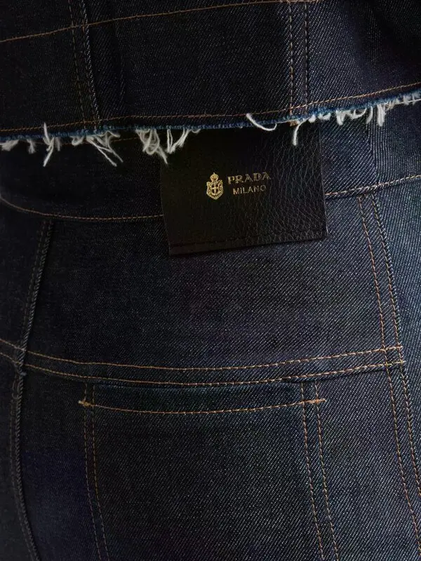 Prada Denim Pencil Mini Skirt