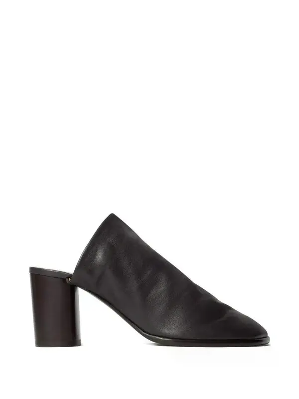 LEMAIRE Block-heel Mules - Brown