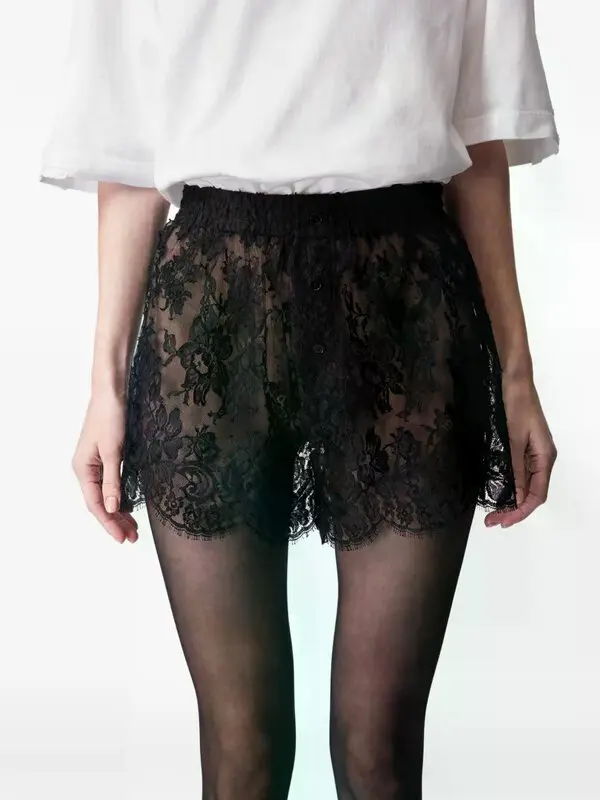 ARTICLE TEN Lace Mini Shorts