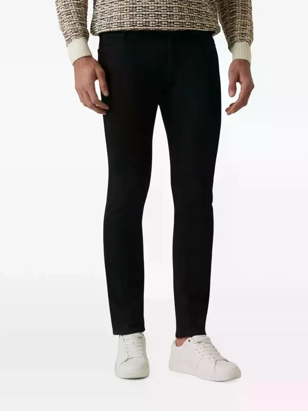 Guess Miami Logo-patch Jeans - Black