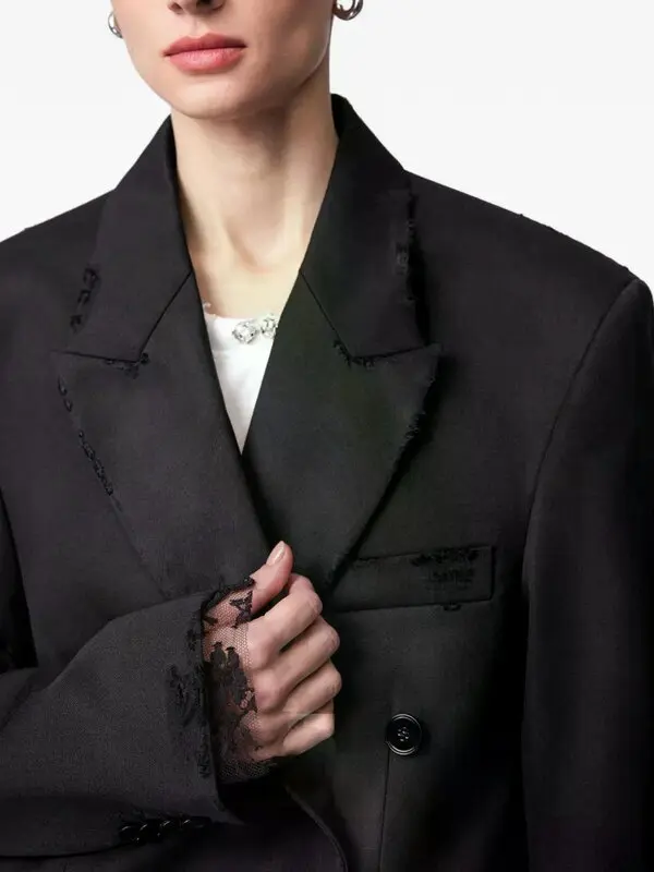 ARTICLE TEN Lace-detailed Blazer