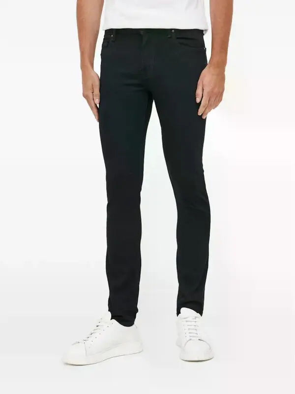 Guess Chris Logo-patch Jeans - Black