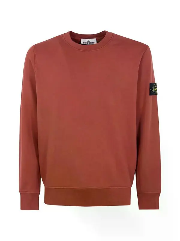 Stone Island Long-sleeve Logo-patch Sweatshirt