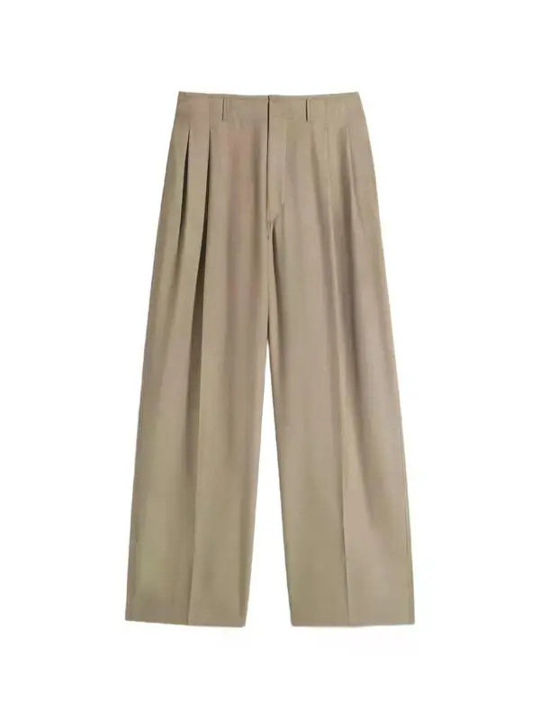 LEMAIRE Pleated Tailored Trousers - Neutrals