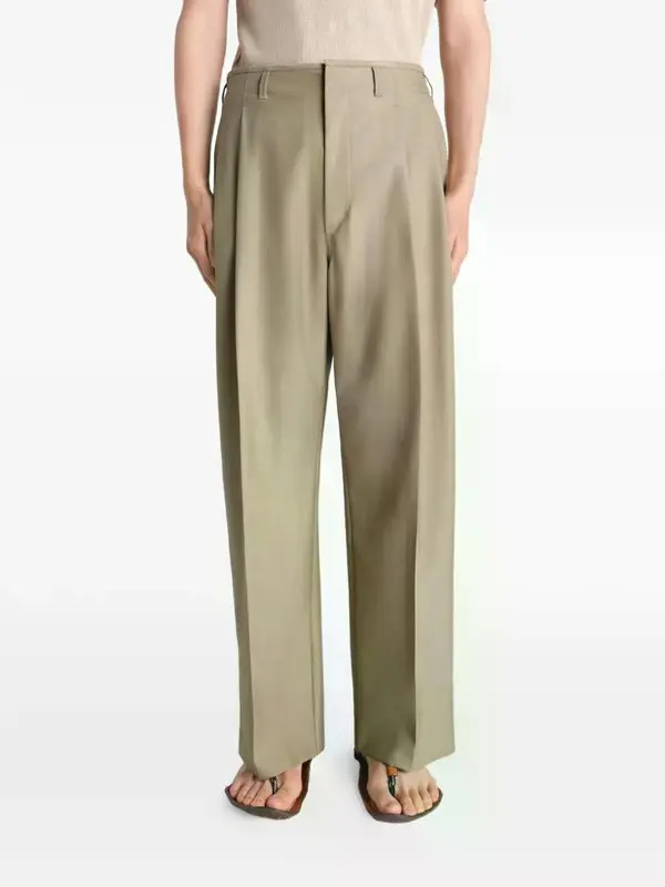 LEMAIRE Pleated Tailored Trousers - Neutrals