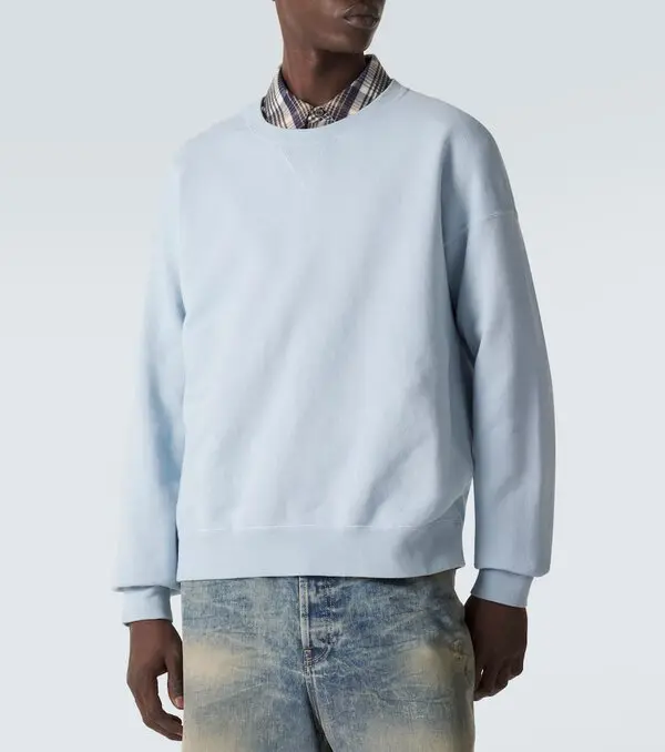 Visvim Jumbo Cotton Jersey Sweatshirt - Blue