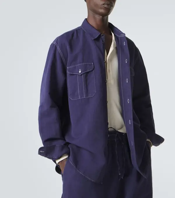 Studio Nicholson Louro Cotton And Linen Shirt