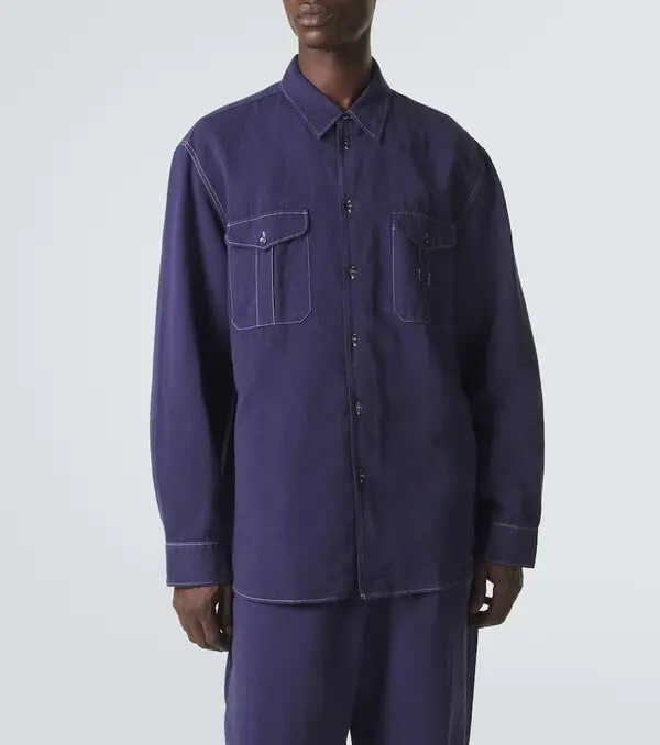 Studio Nicholson Louro Cotton And Linen Shirt
