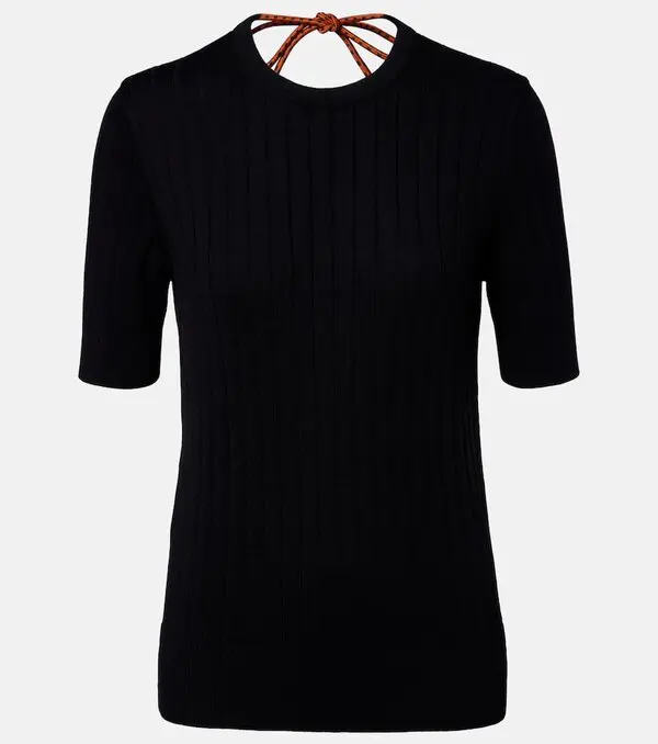 Plan C Ribbed Knit Top