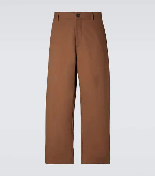 Studio Nicholson Bosworth Cotton Twill Wide-leg Trousers