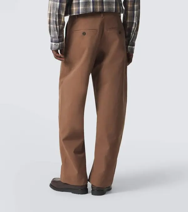 Studio Nicholson Bosworth Cotton Twill Wide-leg Trousers