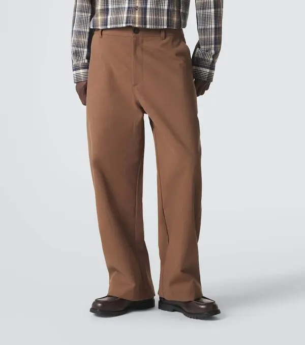 Studio Nicholson Bosworth Cotton Twill Wide-leg Trousers