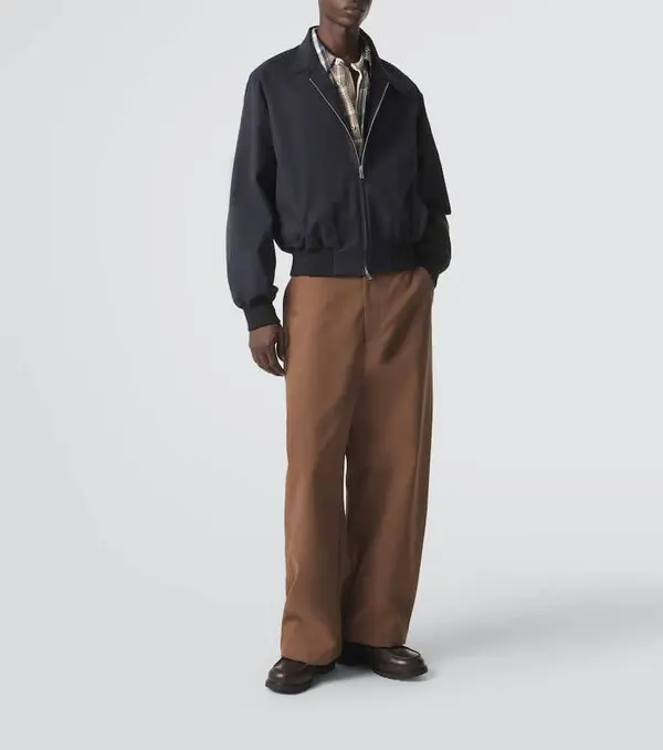 Studio Nicholson Bosworth Cotton Twill Wide-leg Trousers