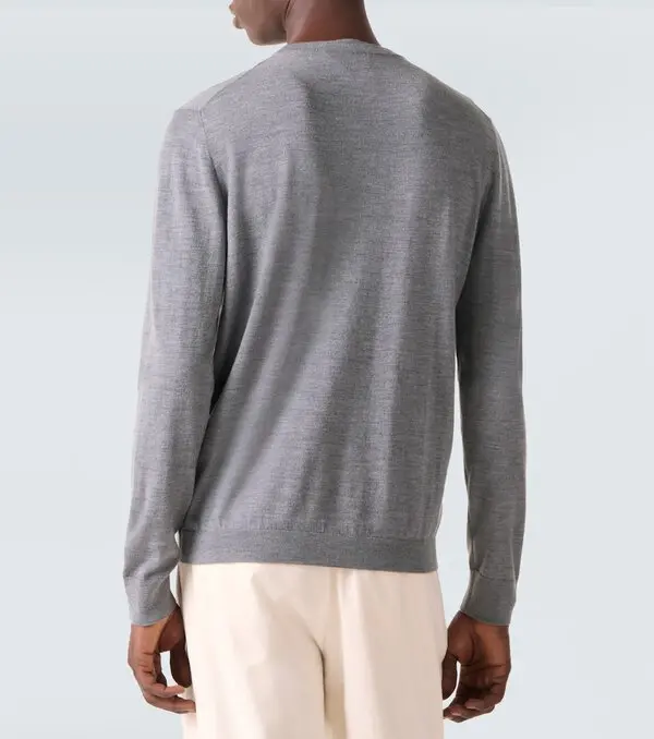 ALLUDE Virgin Wool Crewneck Sweater