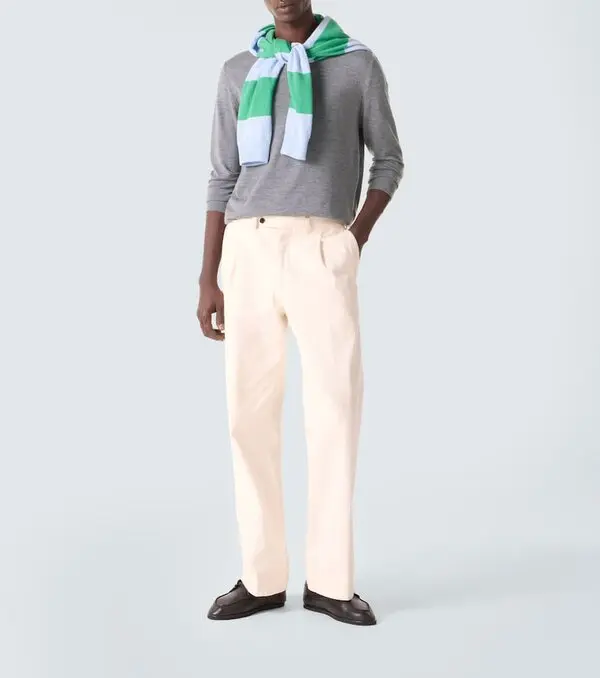 ALLUDE Virgin Wool Crewneck Sweater