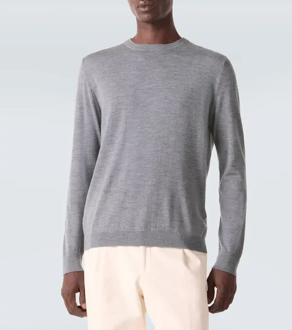 ALLUDE Virgin Wool Crewneck Sweater