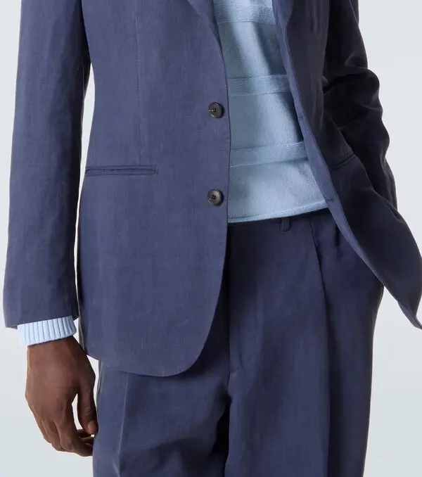 ALLUDE Cotton And Cashmere Half-zip Sweater - Blue