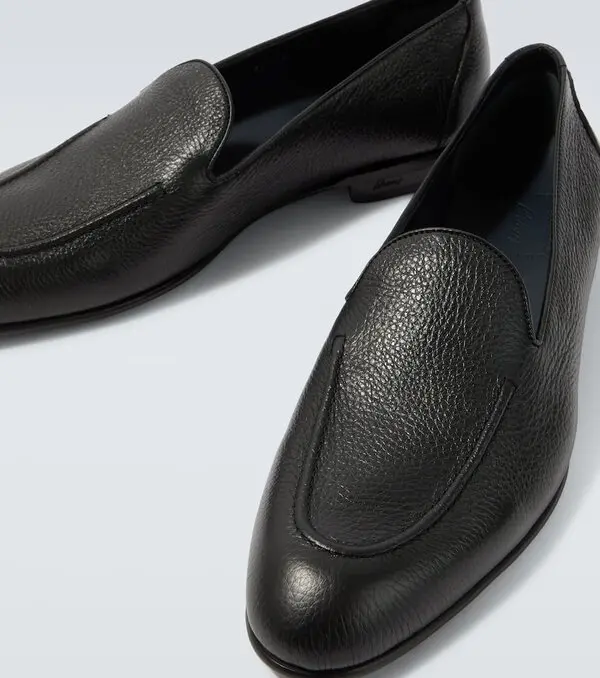 Brioni Appia Leather Loafers