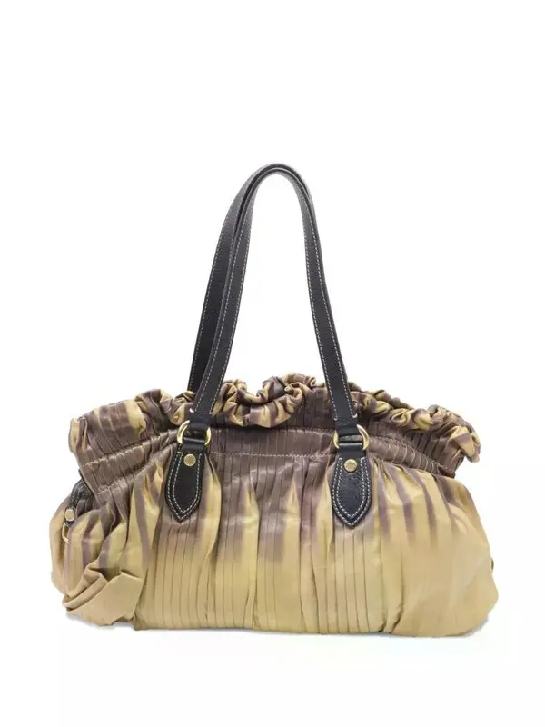 Etro Pleated Ombre Leather Shoulder Bag