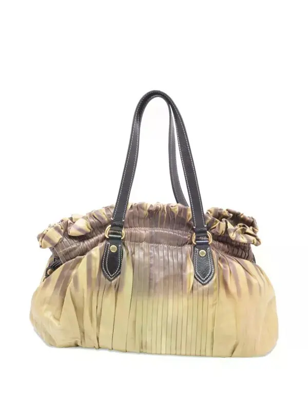 Etro Pleated Ombre Leather Shoulder Bag