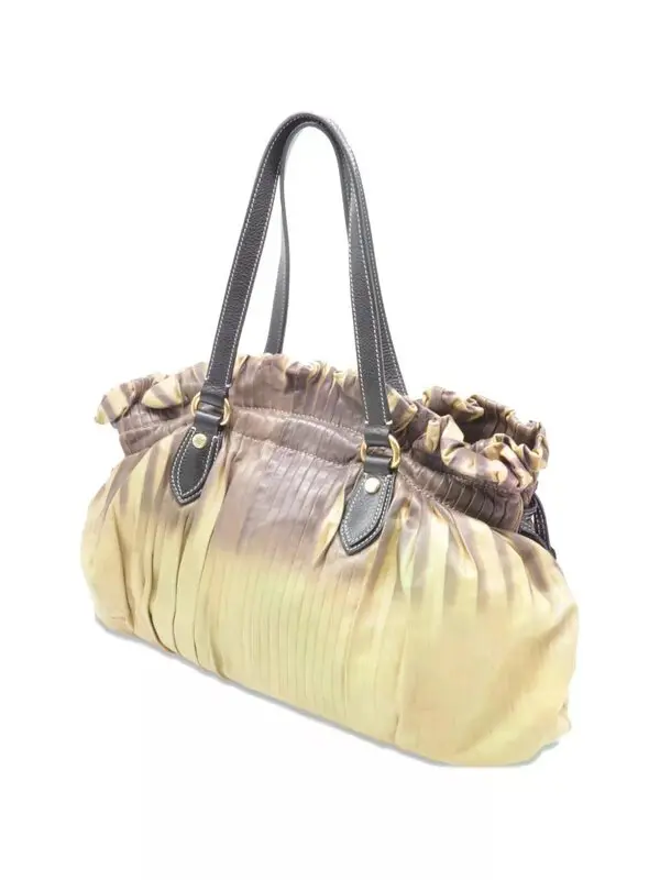 Etro Pleated Ombre Leather Shoulder Bag