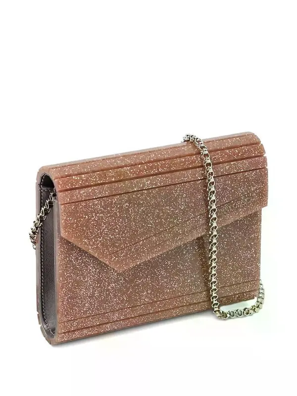 JIMMY CHOO Candy Clutch Bag - Brown