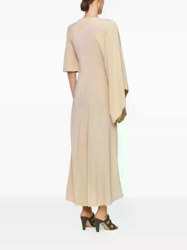 JOSEPH Asymmetric-sleeve Midi Dress