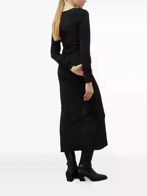 GESTUZ Cut-out Gathered Midi Dress