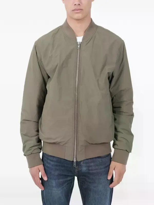Nn07 Dixon Zip-up Bomber Jacket - Green