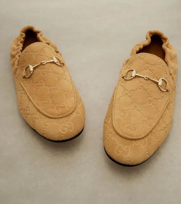 Gucci Horsebit Suede Loafers