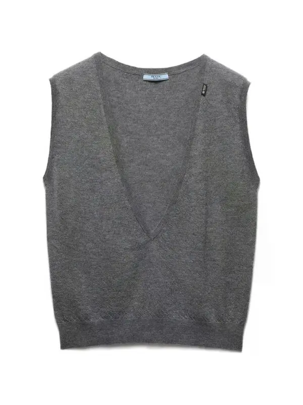 Prada Cashmere V-neck Vest