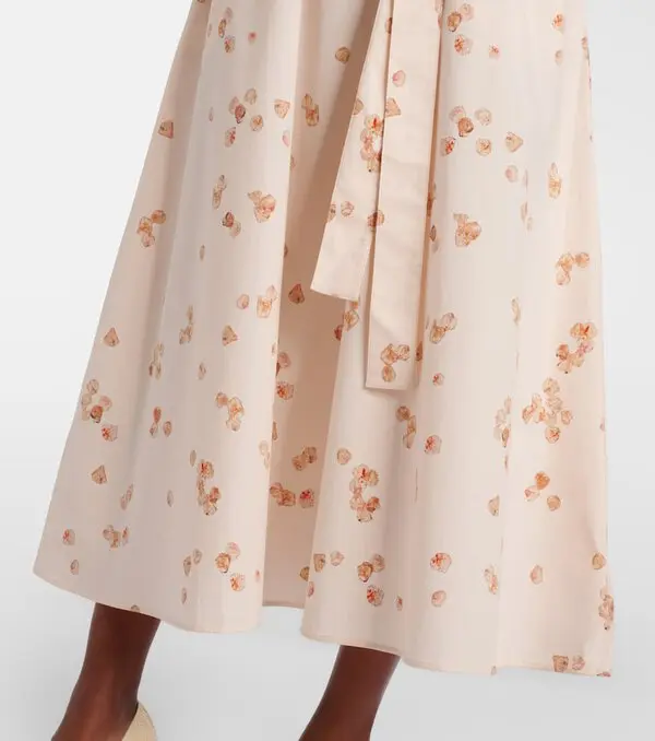 Altuzarra Paulinia Floral Cotton-blend Midi Dress - Pink