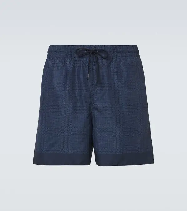 Gucci Interlocking G Poplin Swim Trunks