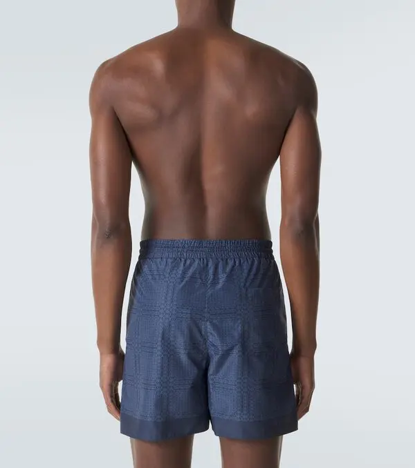 Gucci Interlocking G Poplin Swim Trunks