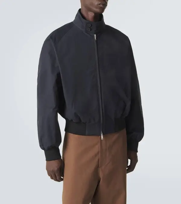 Studio Nicholson Cotton-blend Bomber Jacket - Blue