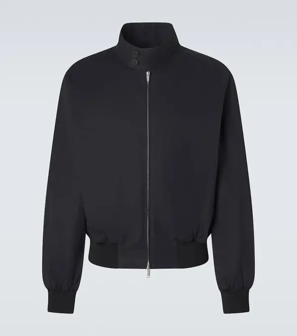 Studio Nicholson Cotton-blend Bomber Jacket - Blue