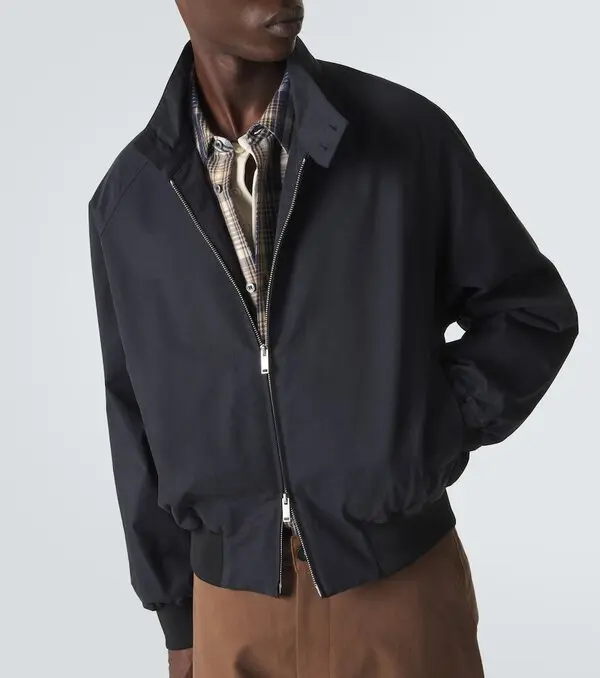 Studio Nicholson Cotton-blend Bomber Jacket - Blue