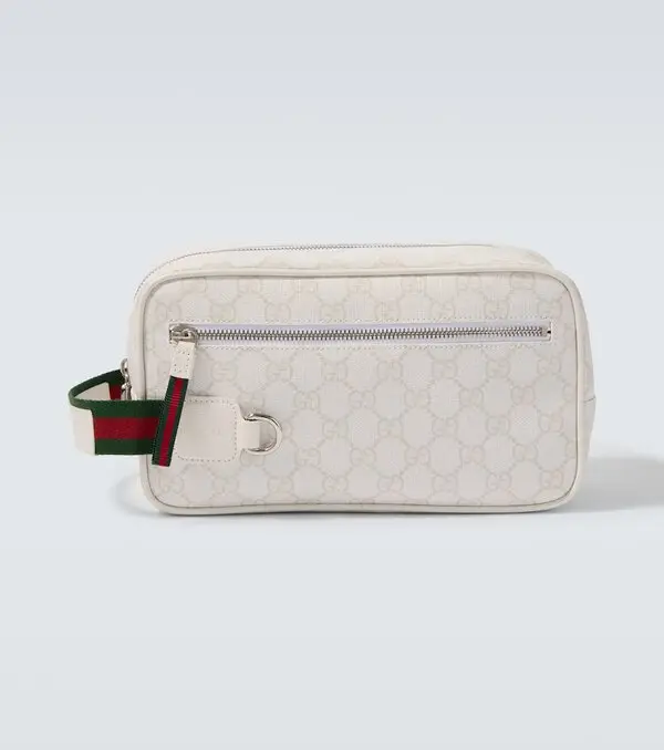 Gucci Gg Supreme Toiletry Bag - White