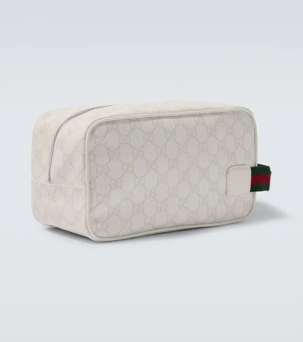 Gucci Gg Supreme Toiletry Bag - White