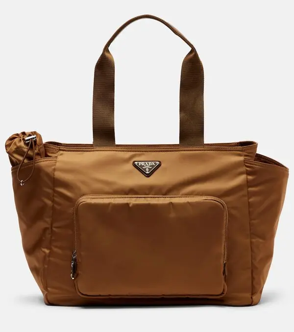 Prada Re-nylon Diaper Bag - Brown
