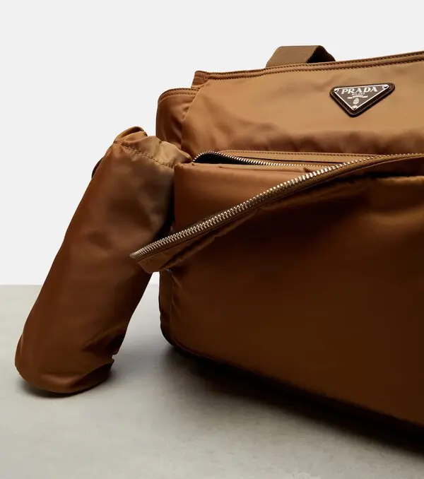 Prada Re-nylon Diaper Bag - Brown