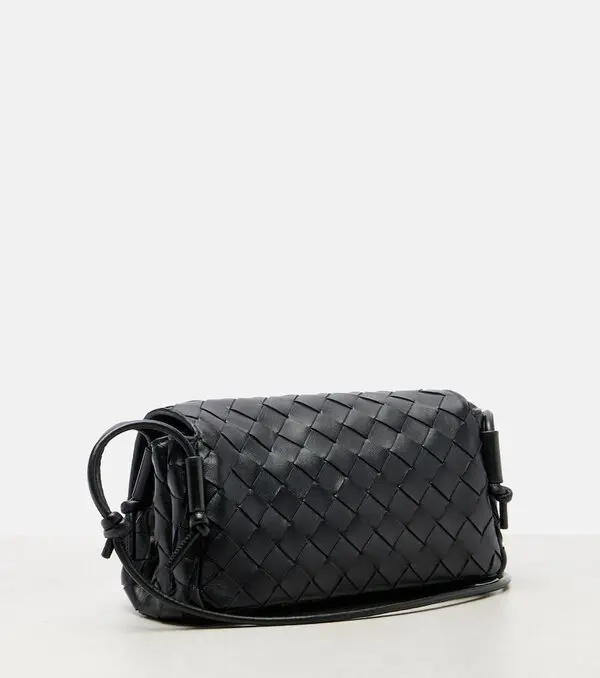 Bottega Veneta Leather Crossbody Bag - Black