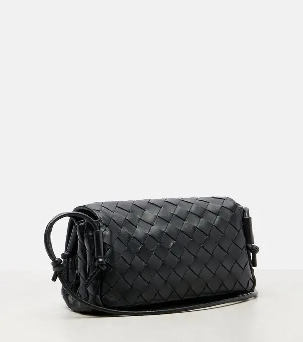 Bottega Veneta Leather Crossbody Bag - Black