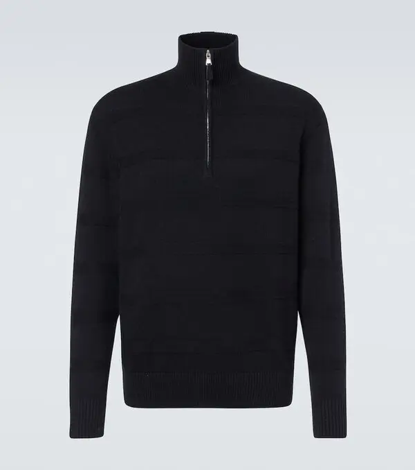 ALLUDE Cotton And Cashmere Turtleneck Sweater - Black