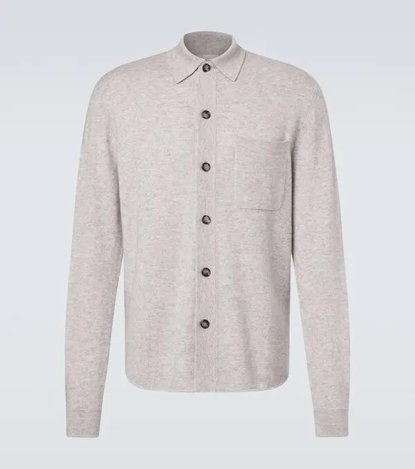 ALLUDE Cotton And Cashmere Overshirt - Grey