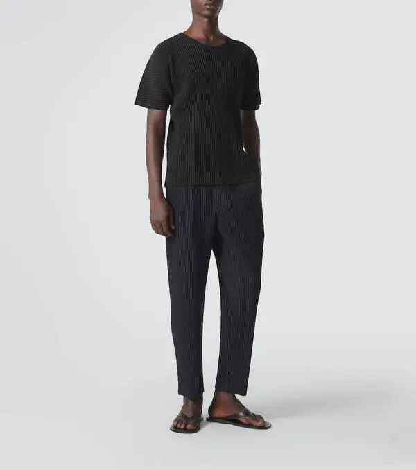Issey Miyake Homme Pliss� Basics Pleated T-shirt - Black