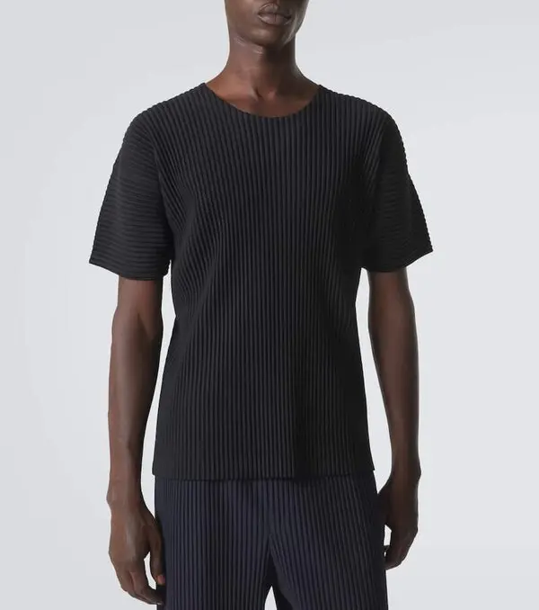 Issey Miyake Homme Pliss� Basics Pleated T-shirt - Black