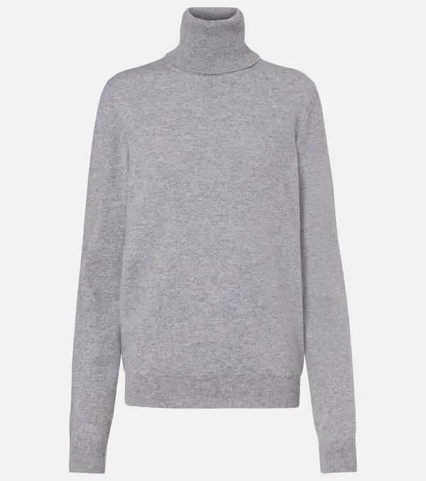 Saint Laurent Cashmere Turtleneck Sweater - Grey